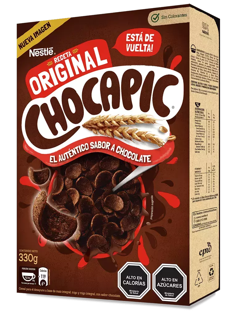 Chocapic ® cereal sin azúcar con el auténtico sabor a chocolate