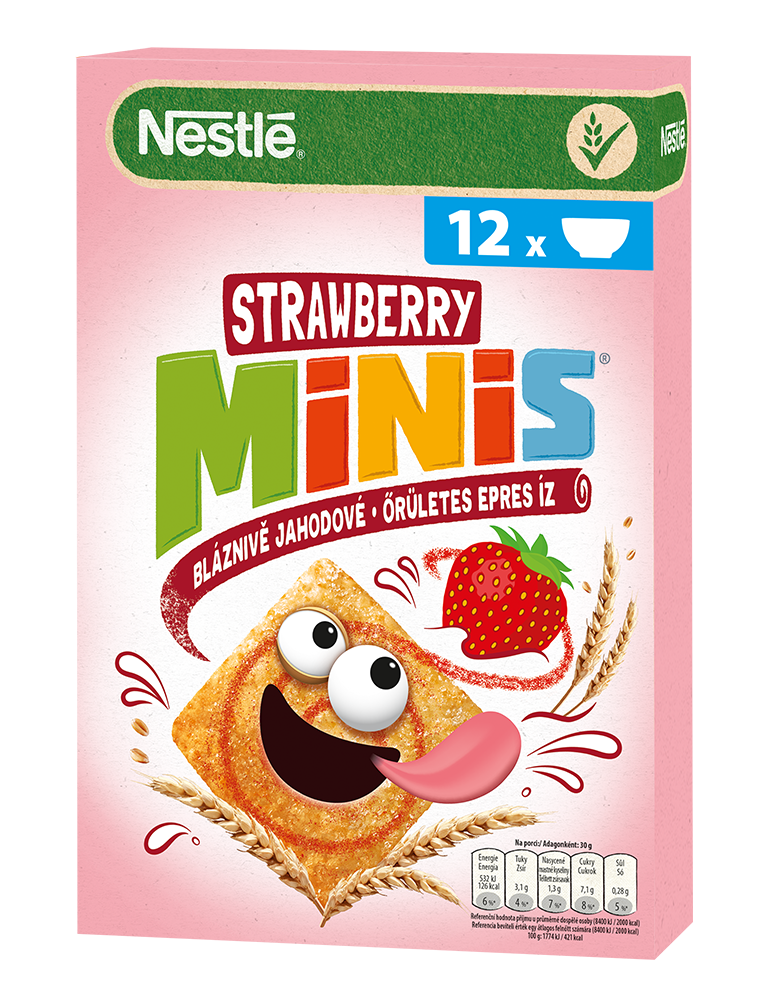 STRAWBERRY MINIS® | Snídaňové cereálie Nestlé