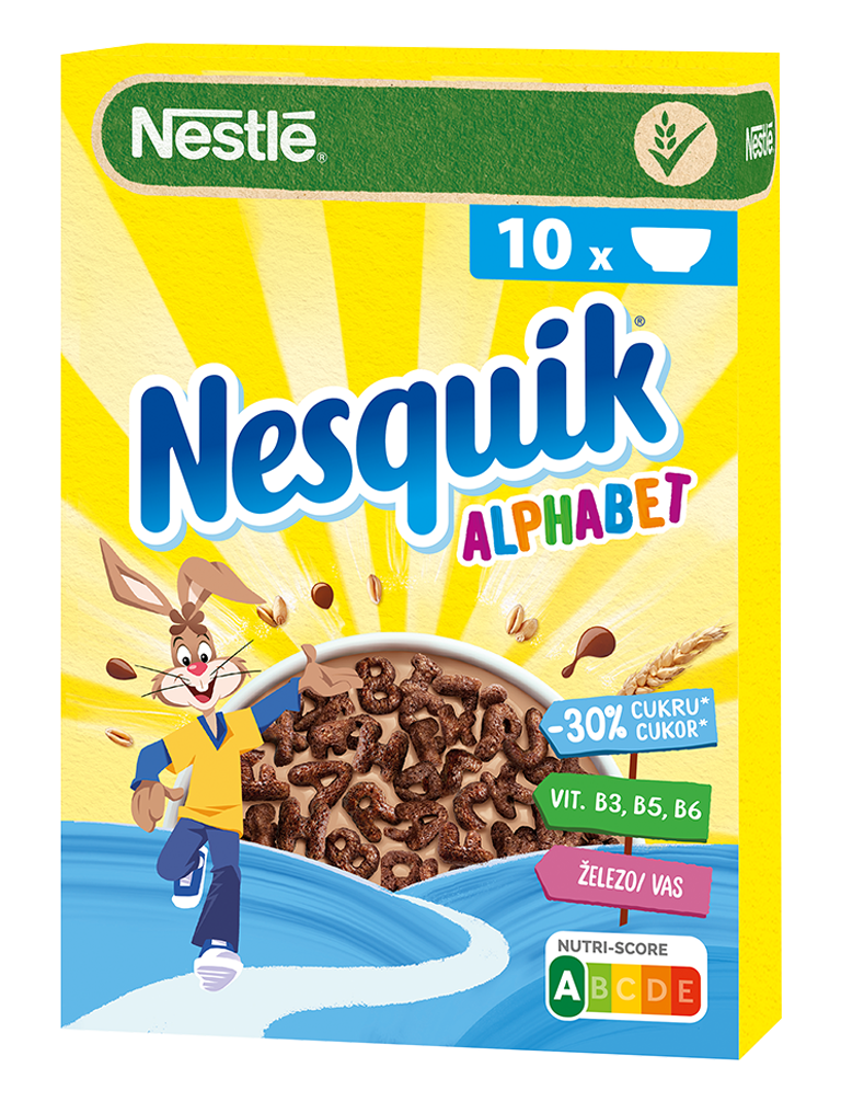 Nestlé NESQUIK® Alphabet | Cereálie Nestlé