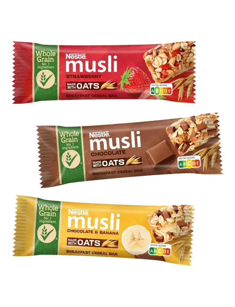 Maitsvad ja tervislikud Müsli Barid Nestlé Hommikuhelvestest