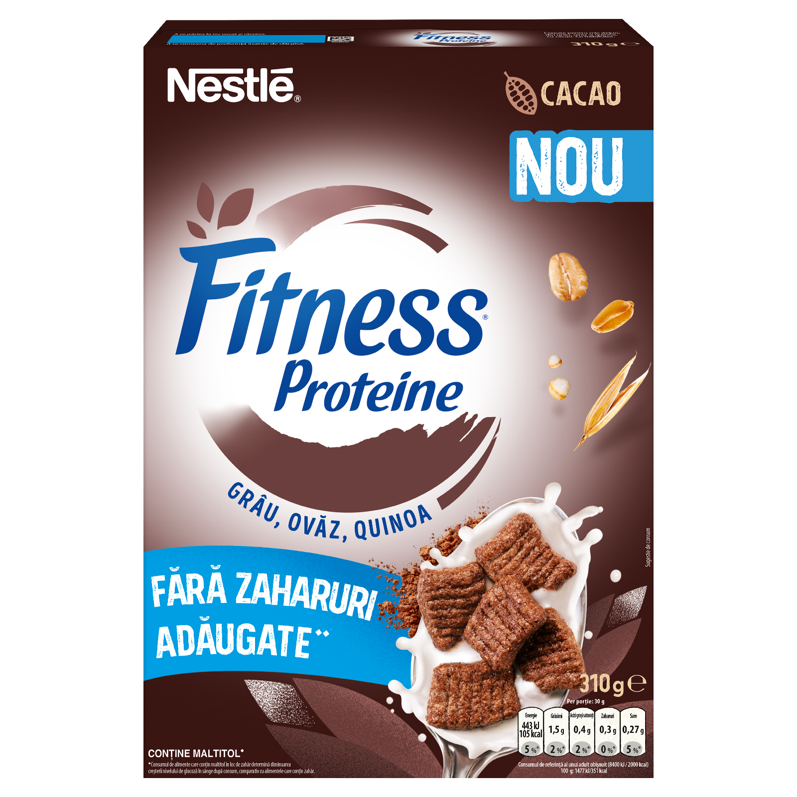 Cereale Fitness cu proteine si gust de cacao | Nestlé Cereals