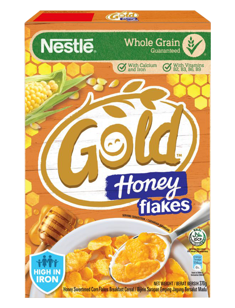 Nestlé Gold Honey Cornflakes | Nestlé Cereals