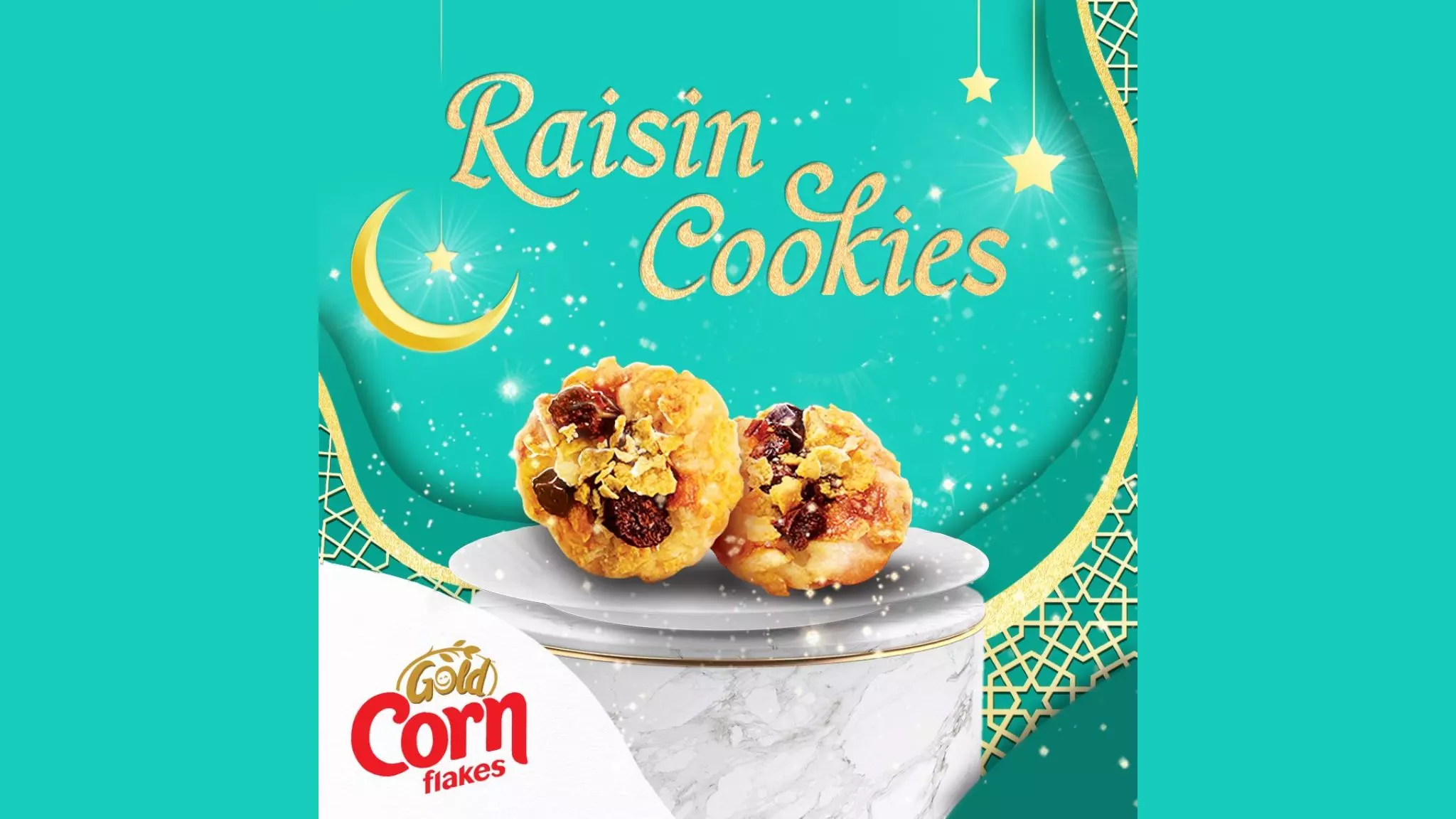 NESTLE® GOLD™ CORNFLAKES RAISIN COOKIES