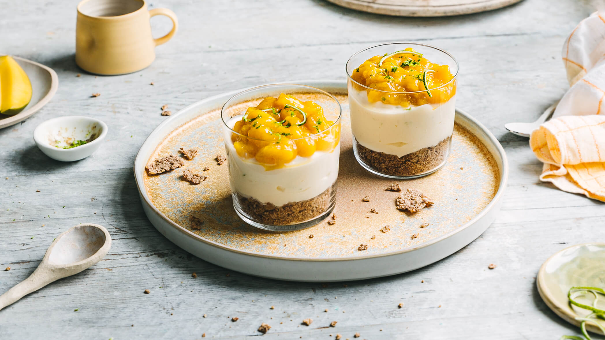 Mango and Lime Cheesecakes Recipe | Nestlé Cereals