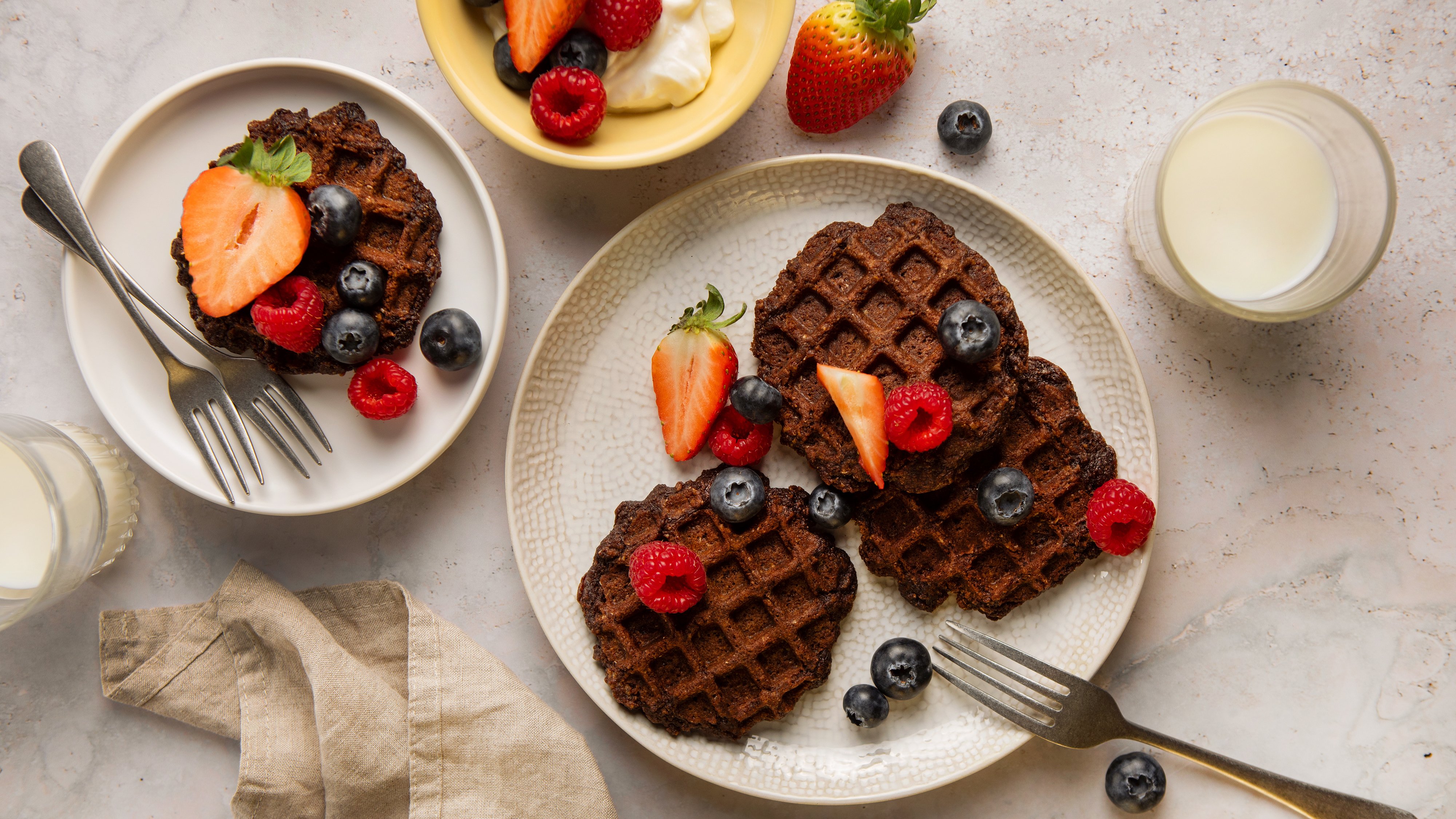 Chocolate Waffles Recipe - Nesquik® Cereal | Nestlé Cereals