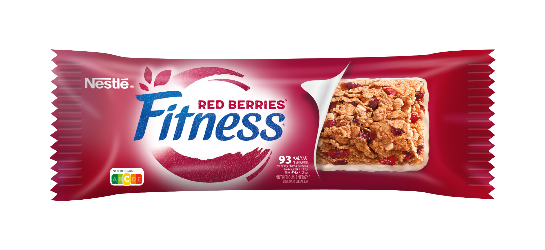 Злаковий батончик FITNESS® зі смаком червоних ягід