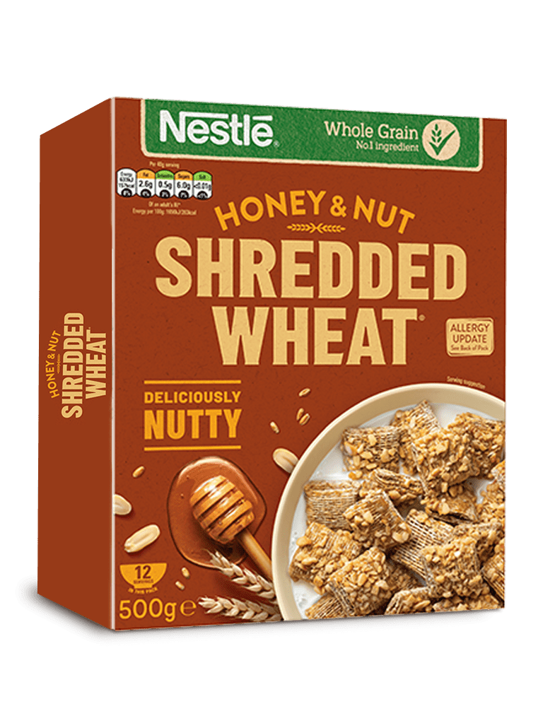 Shredded Wheat® Honey & Nut Cereal | Nutty But Nice! | Nestlé Cereals